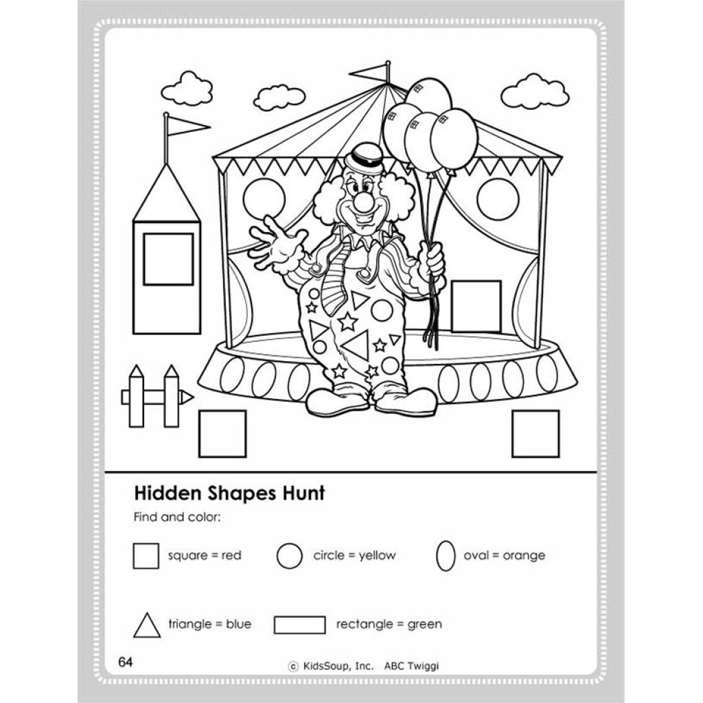 Shapes and Colors Workbook for Preschool - ABC Twiggi