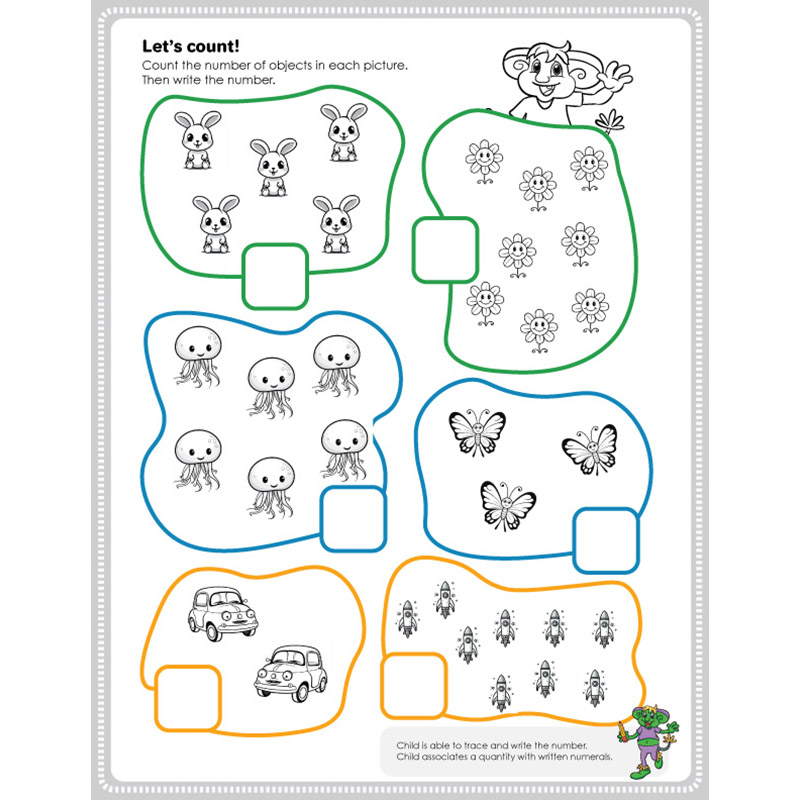Numbers 1-12 Activities and Workbook - ABC Twiggi