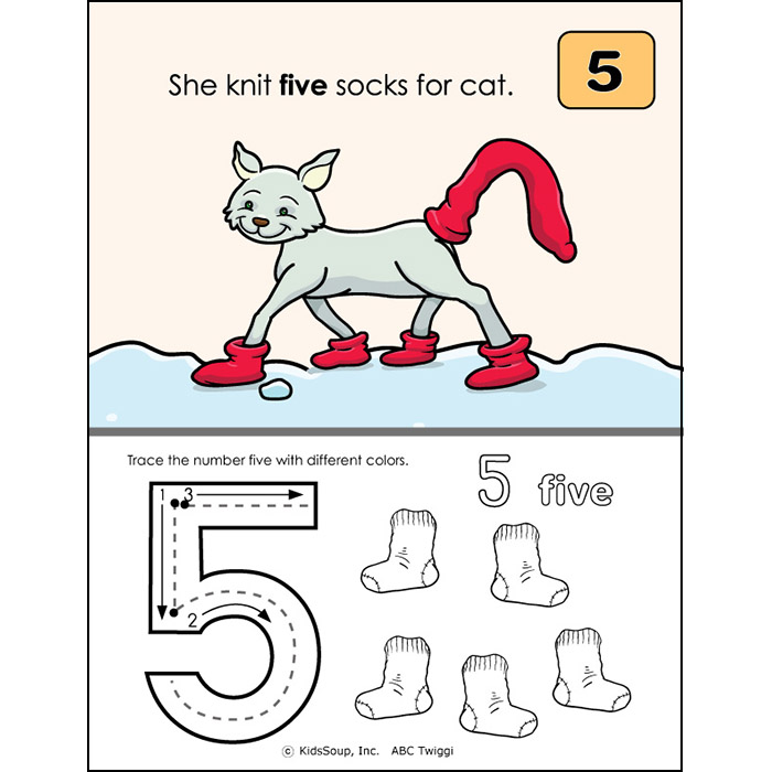 Numbers 1-12 Activities and Workbook - ABC Twiggi